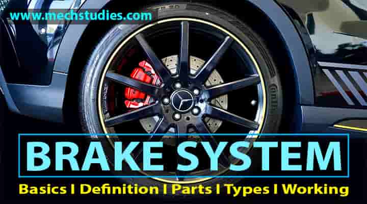 Brake or Braking System in Car or Automobile, Parts, Types, Working ...