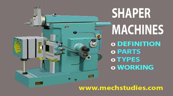 Shaper Machines - Definition, Parts, Working, Types, Operations, Mechanism - www.mechstudies.com
