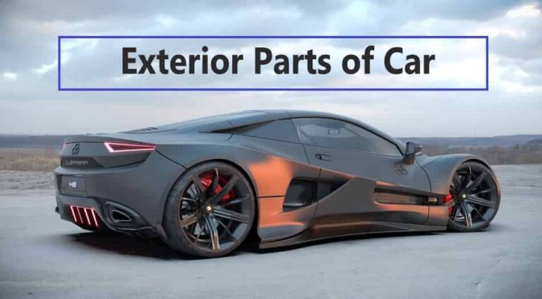 List of 36 Exterior Parts of a Car: Outside or External Body Parts Name ...